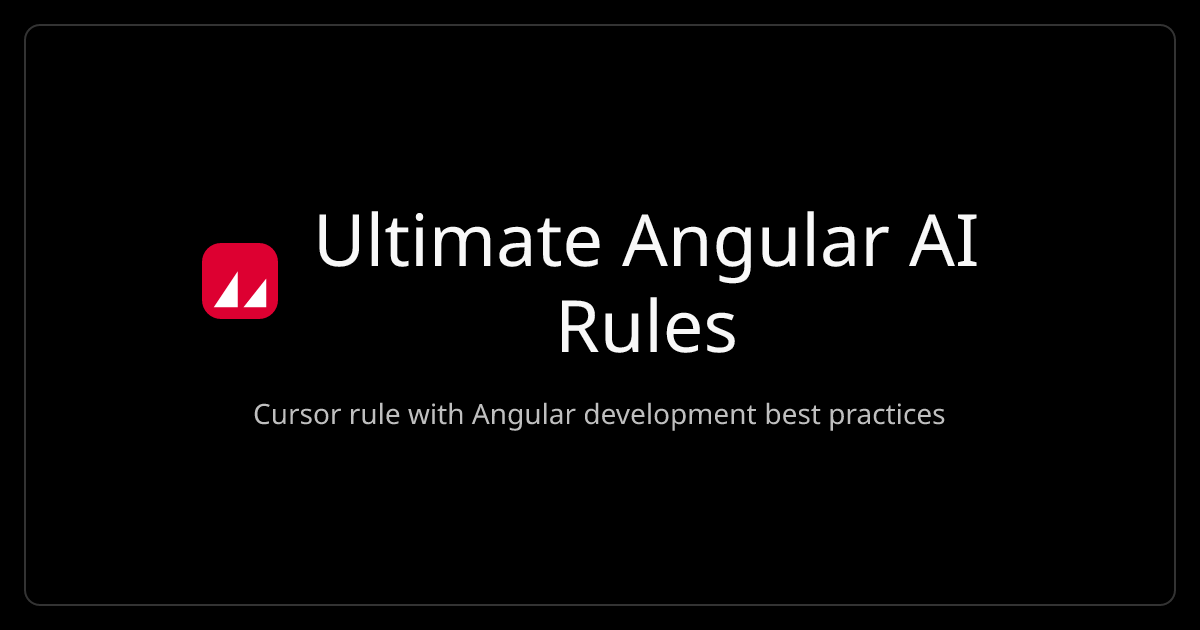 Ultimate Angular AI Rules | Angular Courses – ng.guide